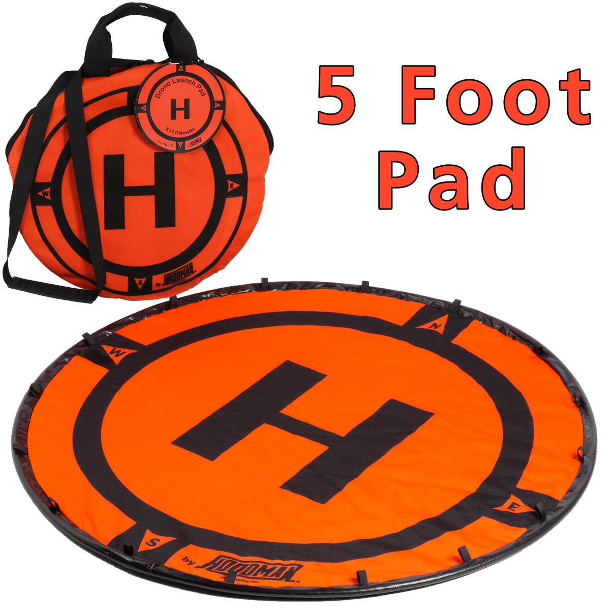 Hoodman Weighted UAV Drone Landing Pad Line 2 Ft, 3 Ft, 5 Ft and 8 Ft ...